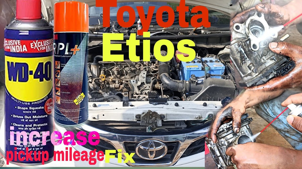 How to milenge pickup increase Toyota Etios// Toyota Etios EGR clean ...