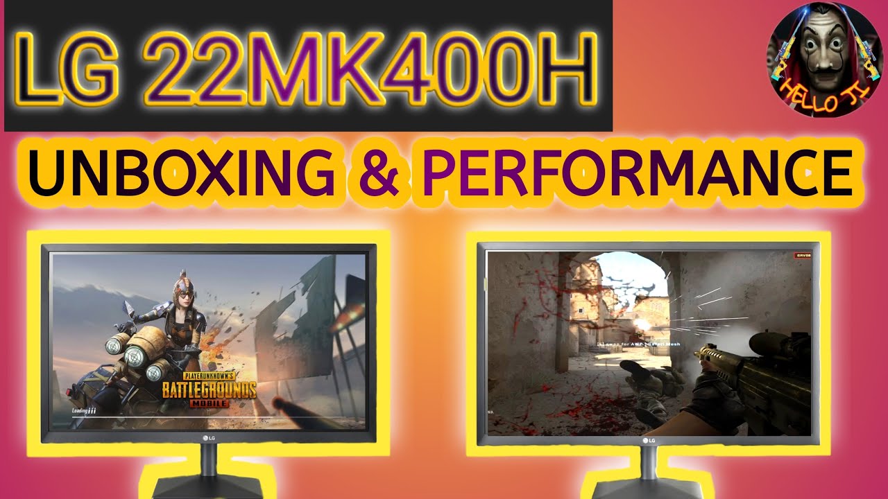 LG 22MK400H GAMING MONITOR UNBOXING PERFORMANCE GAMING - YouTube