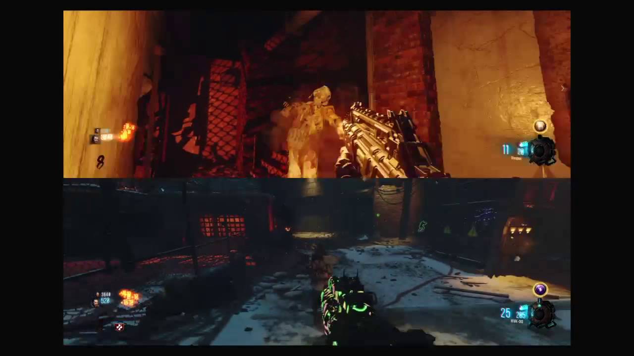 BO3 ZOMBIES WITH SPLIT SCREEN NOOB - YouTube