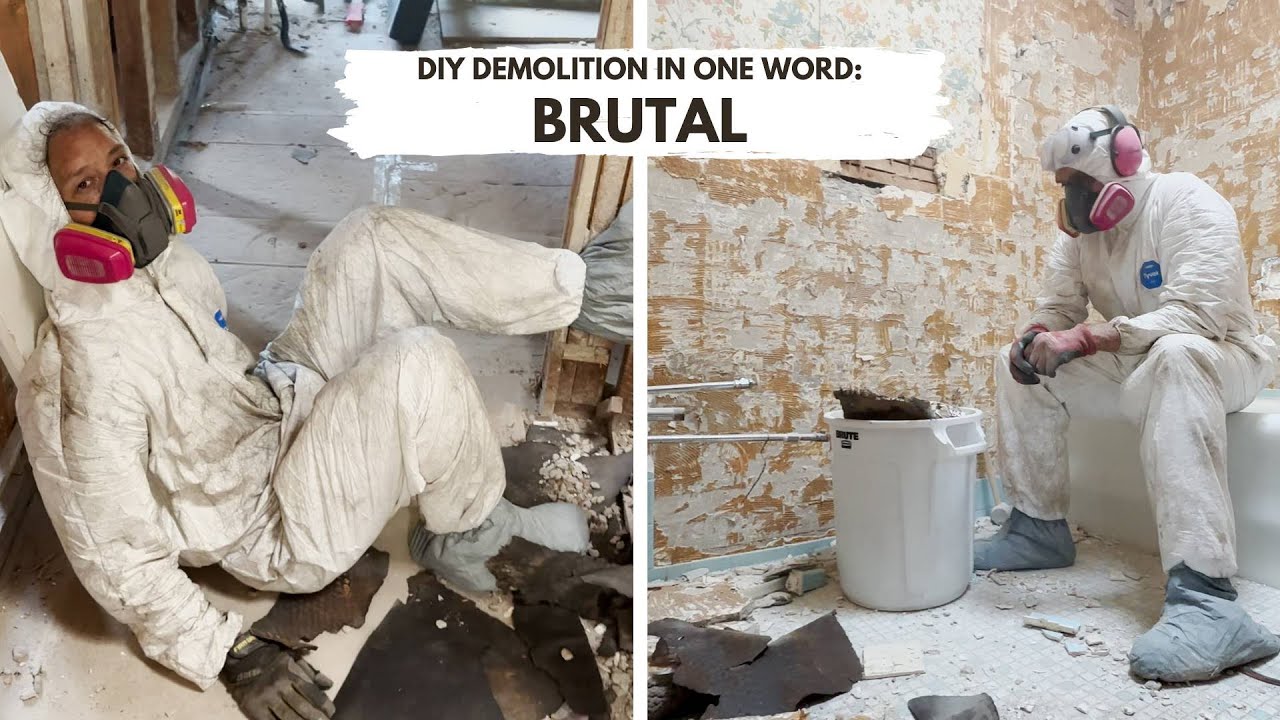 DIY Demolition - Full Gut Of Our 100-Year-Old House - YouTube