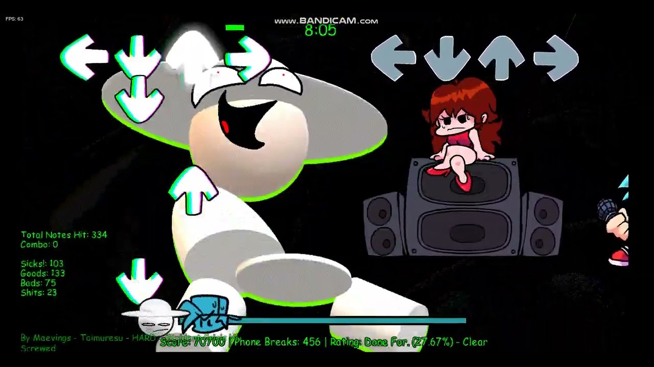 Friday Night Funkin Mod Strident Crisis. Taimuresu- By Maevings. 1st ...