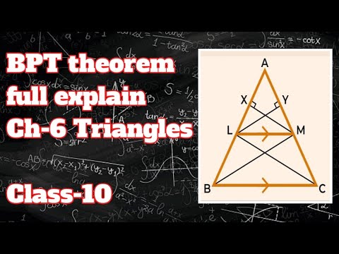 BASIC PROPORTION THEOREM | CLASS 10 | MATH | TRIANGLE | IMPORTANT ...