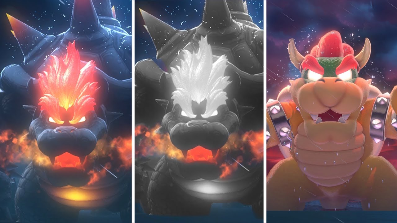 Las 3 Transformación Del Jefe Bowser Super Mario 3d World + Bowser's ...