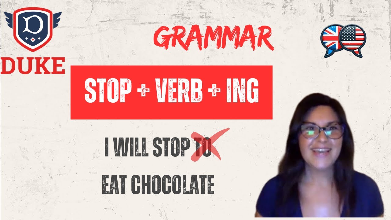 Stop + verb + ing: como usar essa estrutura em inglês? - YouTube