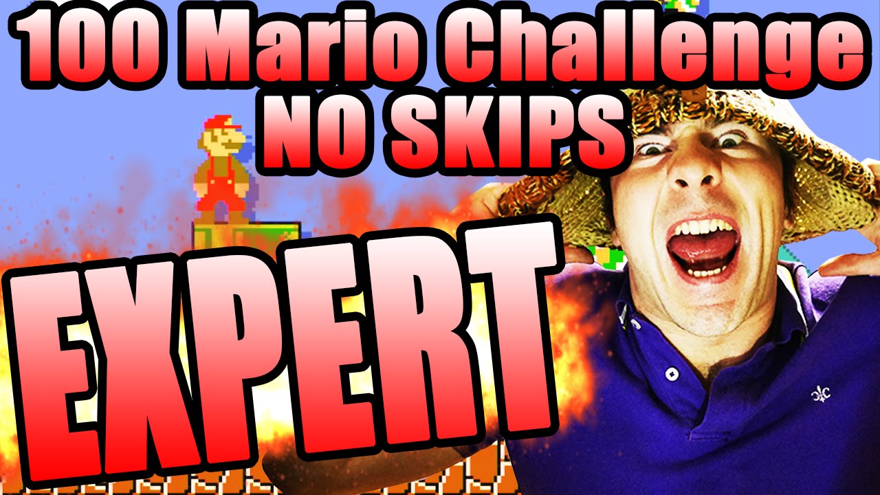 WARNING: ANGRY GAMER ~ Super Mario Maker [NO SKIP 100 MARIO CHALLENGE ...