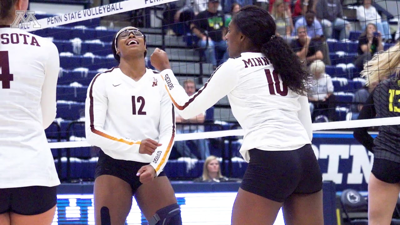 Gopher Volleyball: Stephanie Sameday 2019 Season Highlights - YouTube