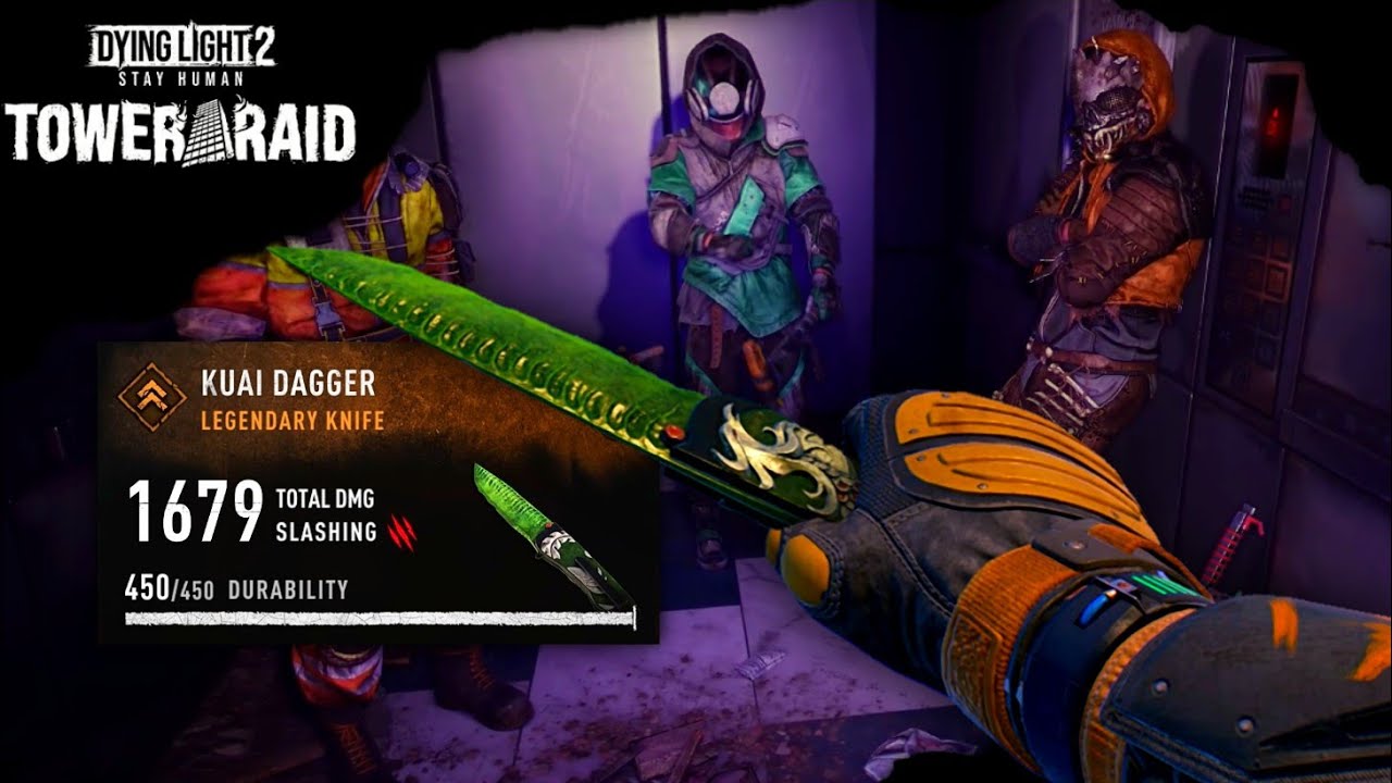 Kuai Dagger Showcase Tower Raid Reward In Dying Light 2 - YouTube