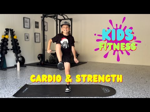 Kids Fitness 5 minute Cardio & Strength Workout - YouTube
