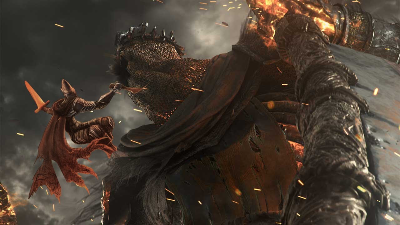 Dark Souls III - Yhorm The Giant VS. Abyss Watcher (NG+2 | No Storm ...