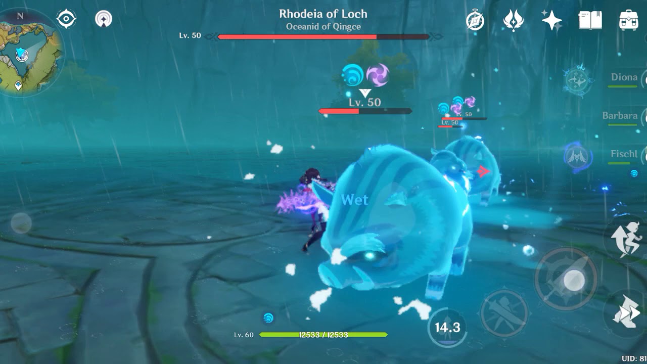 How to beat Oceanid effortlessly with 4 star characters! - YouTube