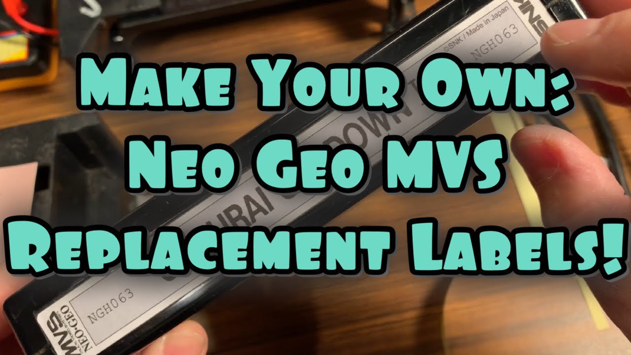 Neo Geo MVS Label Replacement - On The Cheap! - YouTube