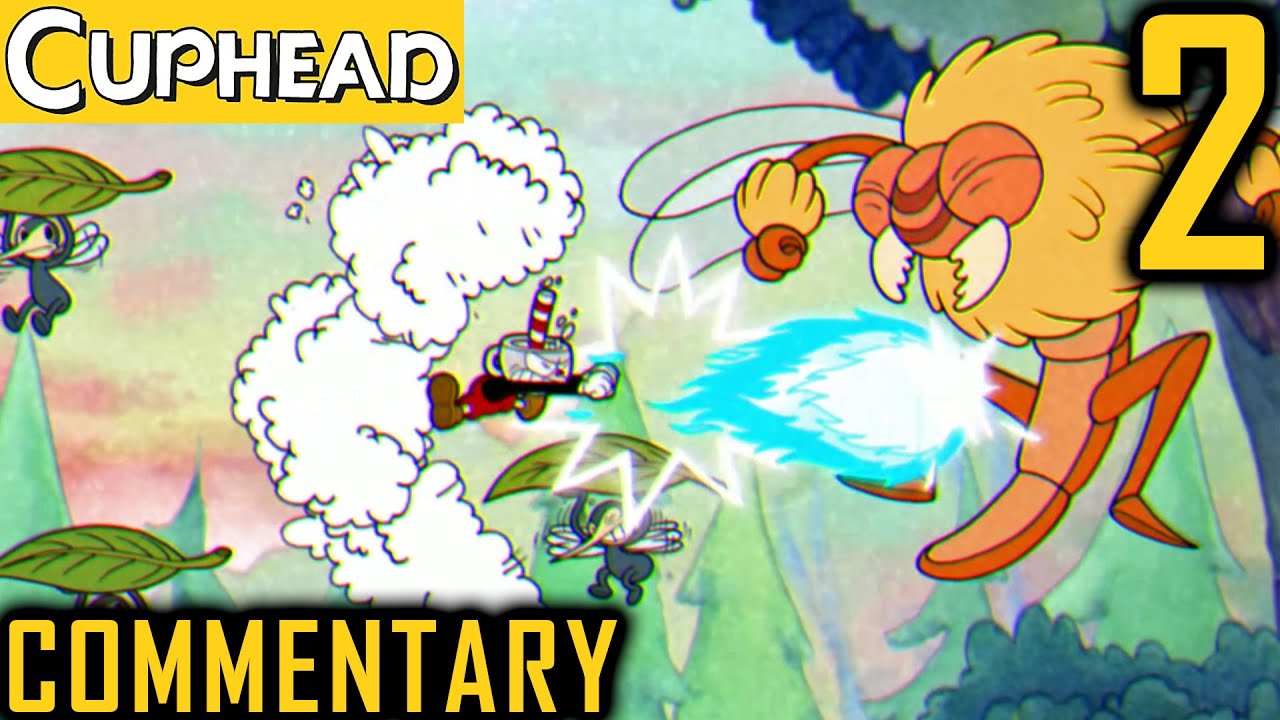 Cuphead Walkthrough Part 2 - Treetop Trouble Run & Gun Level (1st Time ...
