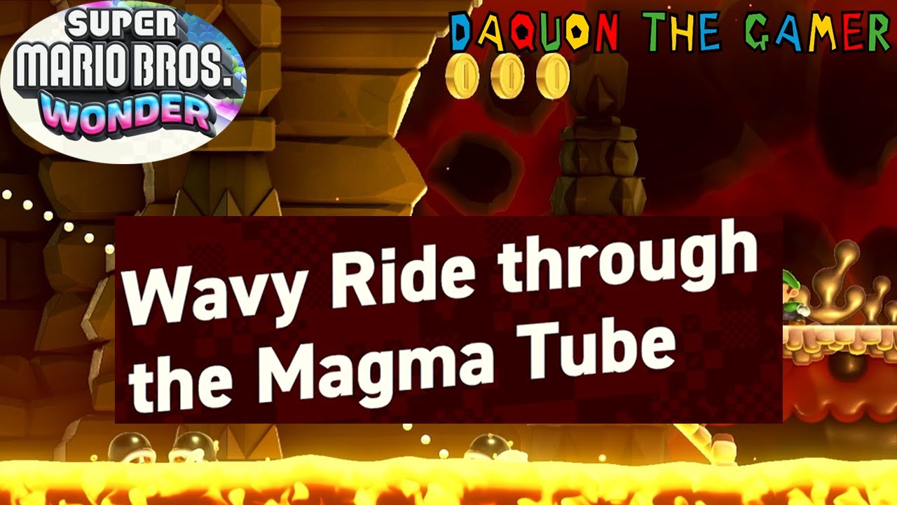 Wavy Ride through the Magma Tube | Game play | Super Mario Bros. Wonder ...