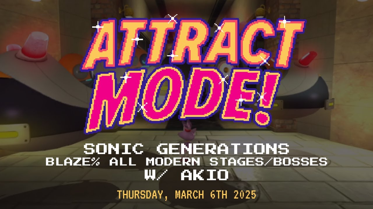 Attract Mode! - Sonic Generations (Blaze% All Modern Stages/Bosses) [w ...