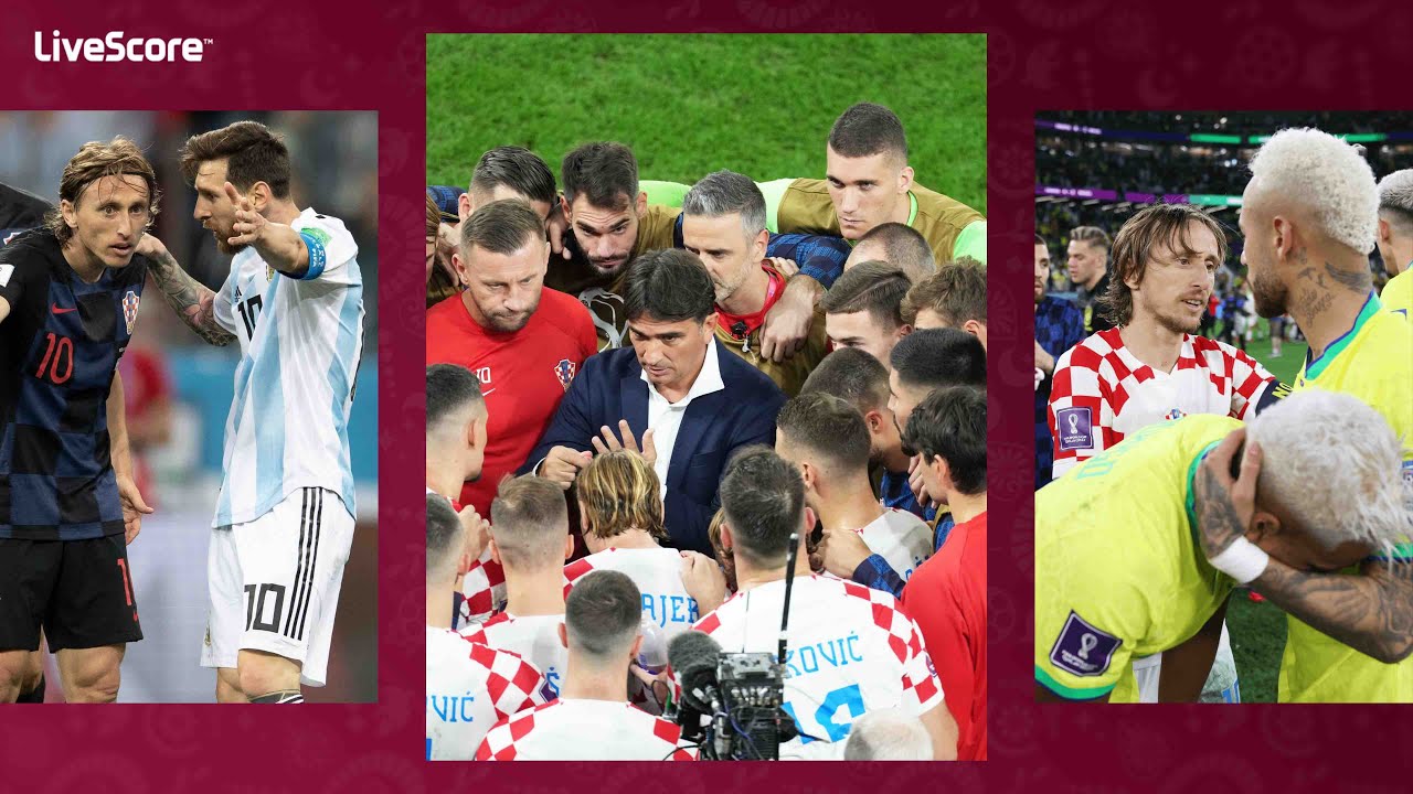 Croatia eye Argentina emotion after Brazil's simulation - YouTube