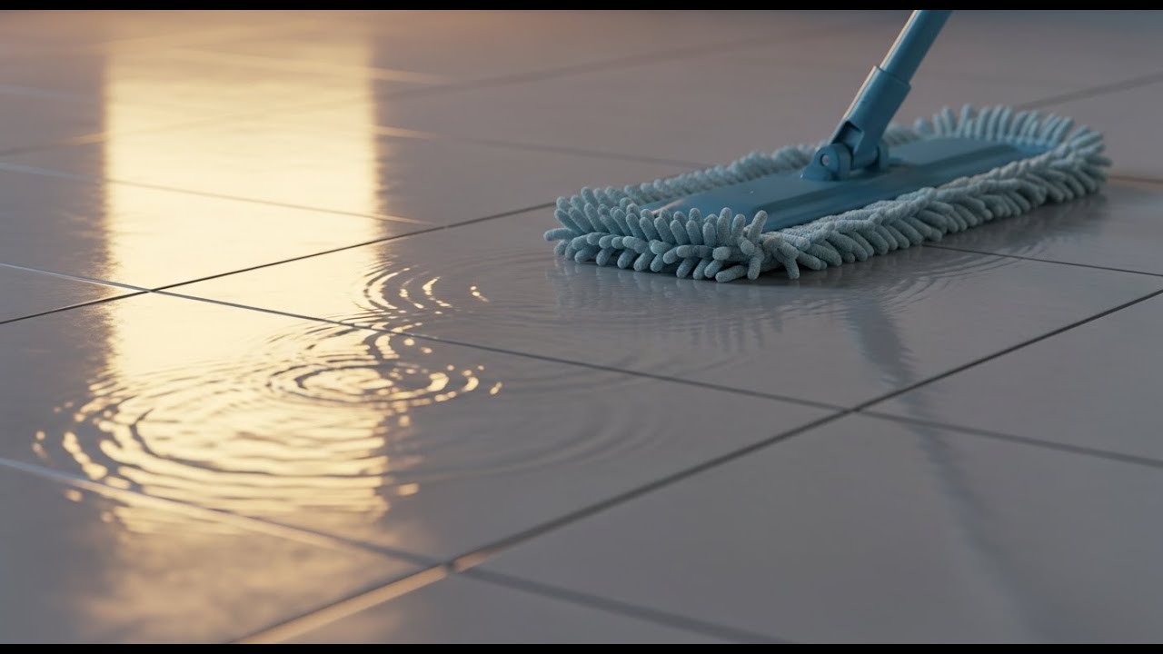 Mop ASMR 💧 | Satisfying Floor Cleaning Sounds & Shine Transformation ...