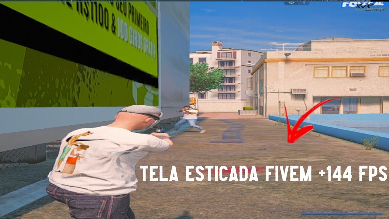COMO ESTICAR A TELA FIVEM PELA NVIDIA MUITO +FPS 144 FPS #esticada# ...