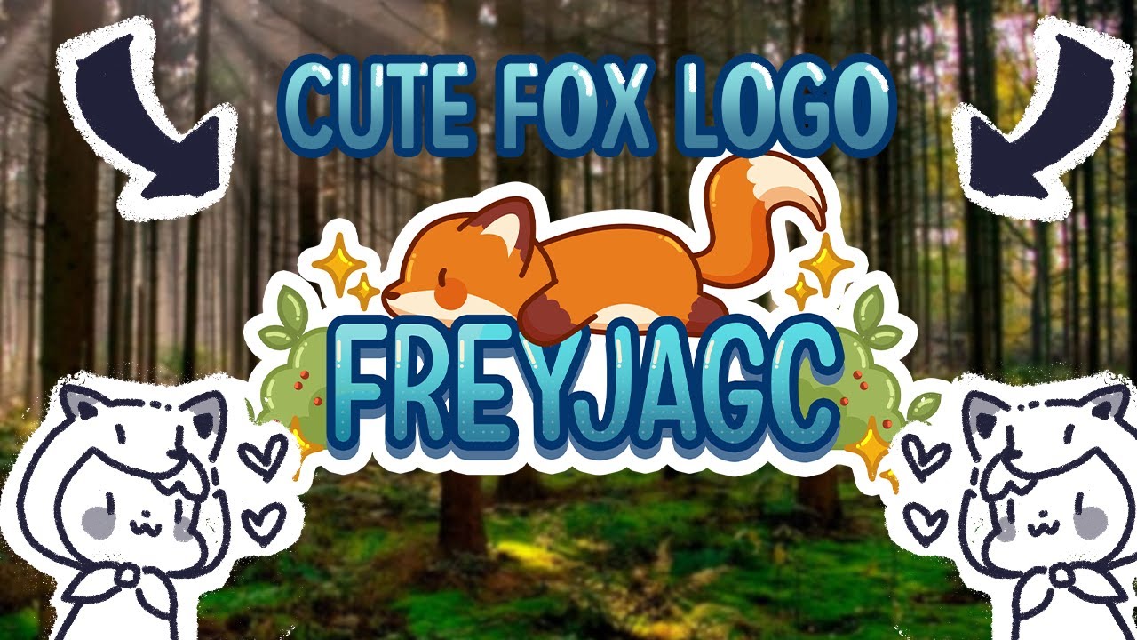 Logo vtuber amimado! cute fox after effects photoshop - YouTube