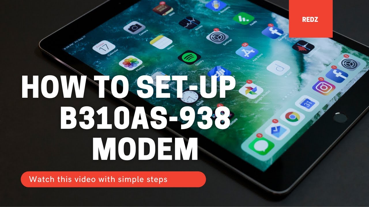 B310AS- 938 Basic Set-Up (Openline Modem) - YouTube