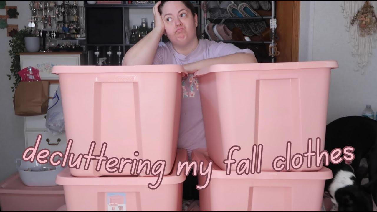 Decluttering My Fall Clothes - YouTube