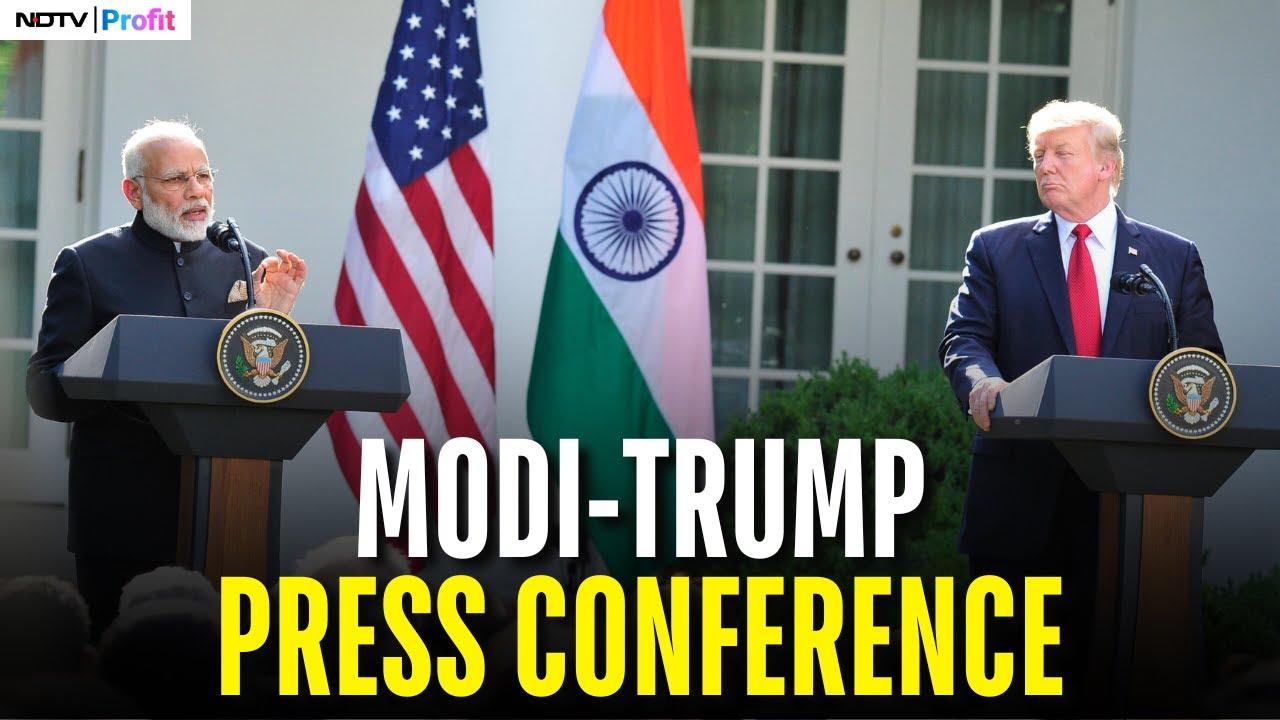 PM Modi Press Conference LIVE | PM Modi & Donald Trump Press Conference ...