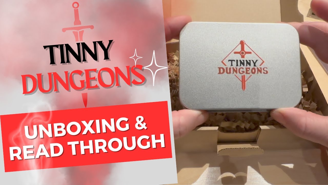 Role Playing Adventure in a Mint Tin? TINNY Dungeons Unboxing and Read Through - YouTube