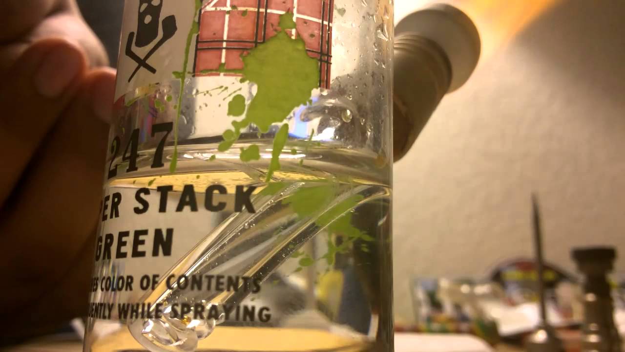 Ski Mask Glass - spray can bubbler function and water test - YouTube