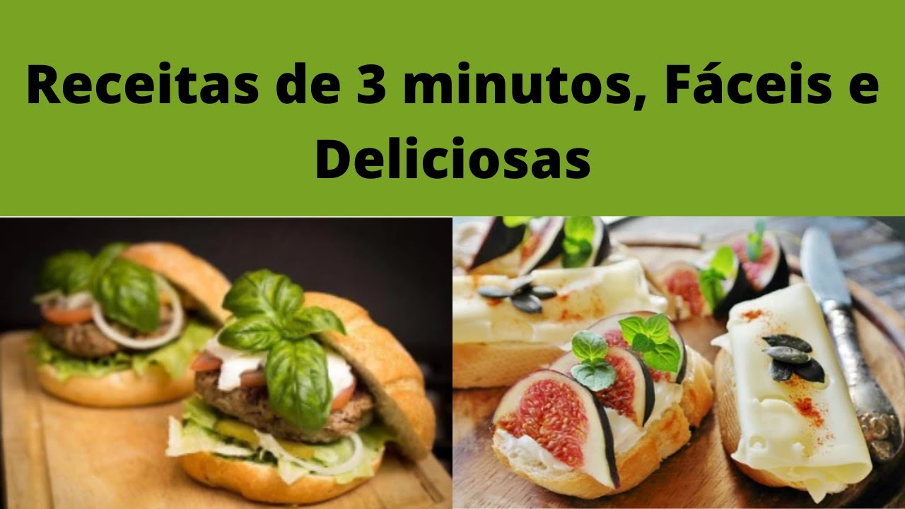 Receitas de 3 minutos, fáceis e deliciosas | Fast food - YouTube