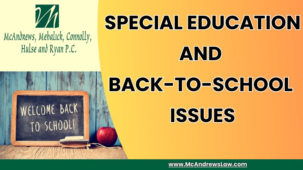 Special Education & Back-To-School Issues - YouTube