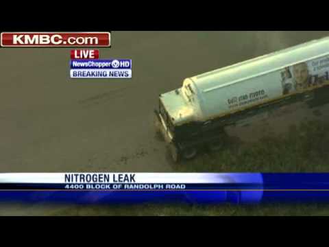Nitrogen Tank Leak Prompts Hazmat Response - YouTube
