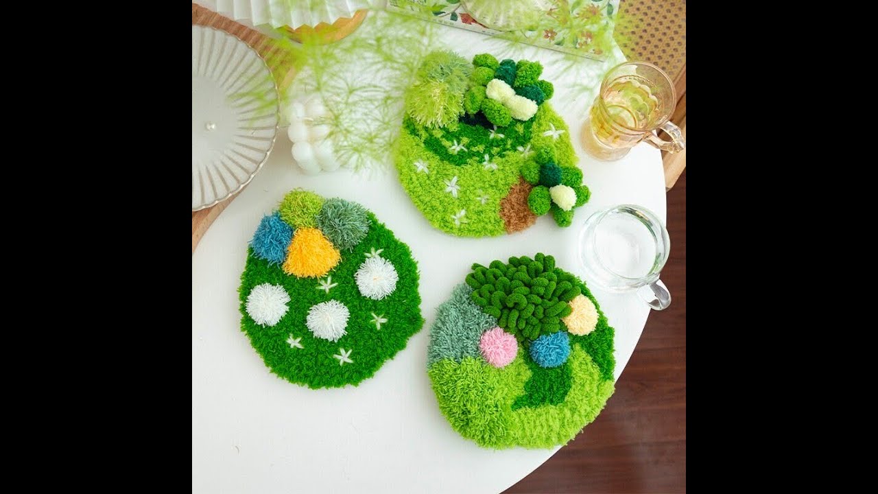 All Latch Moss Coaster kits (includes all ways of latch hook DIY ways ...
