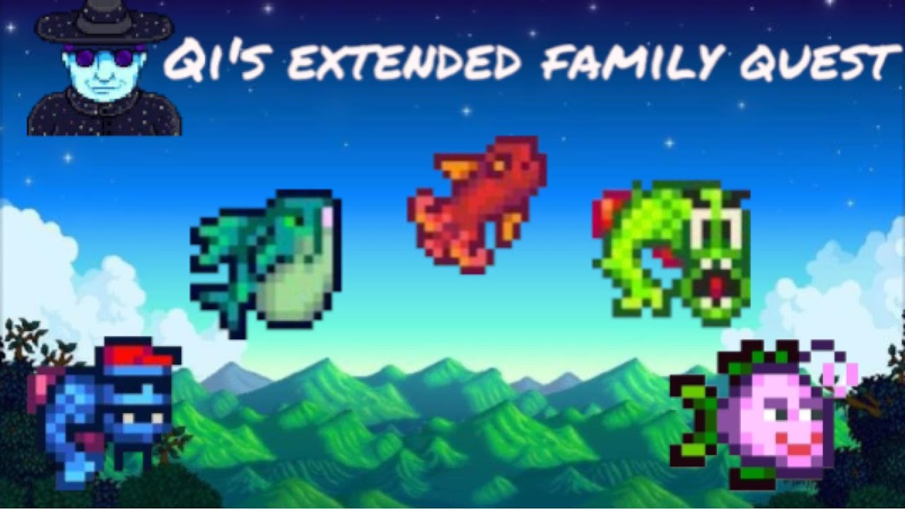 Legendary fish extended family Stardew Valley 1.6 - YouTube
