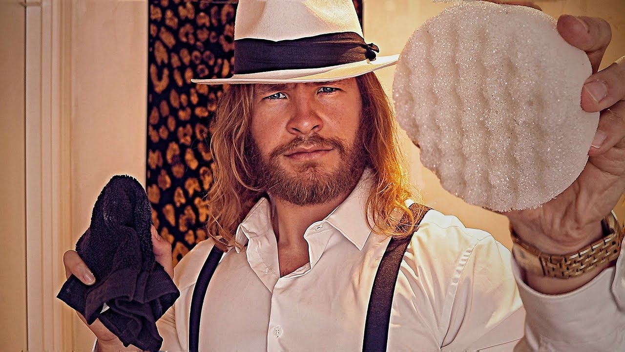 💈 Rude English Barber Shop Face Scrub & Massage 💈 ASMR - YouTube