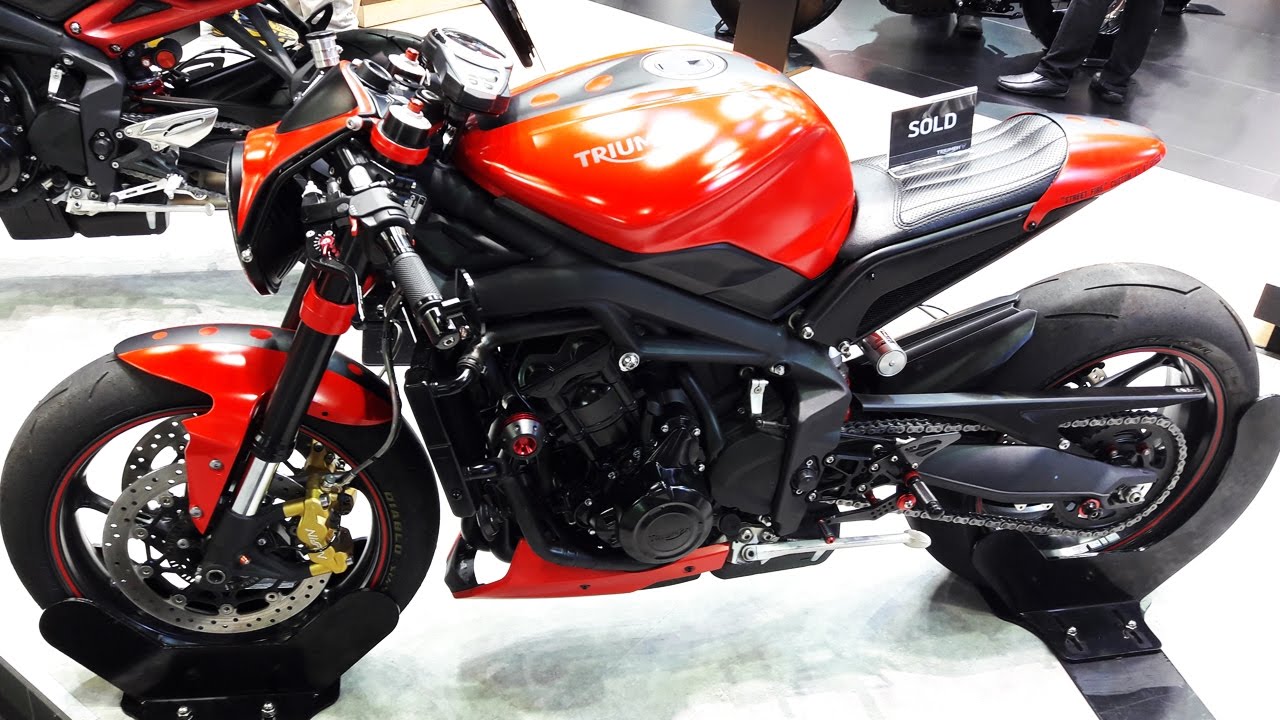 Triumph " Street Fire " Custom BY K-SPEED - YouTube
