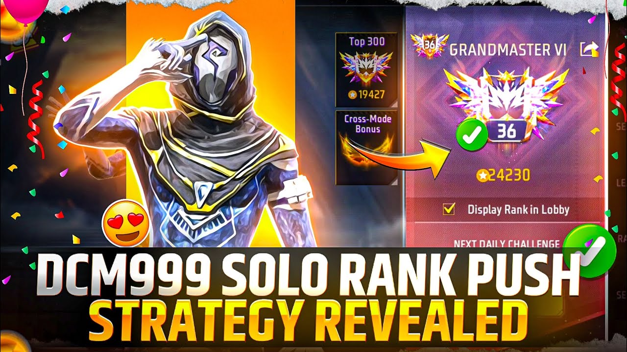 @DCM999 Solo Rank Push Startegy Revealed 🤯 | Solo Br Rank Push Tips And ...