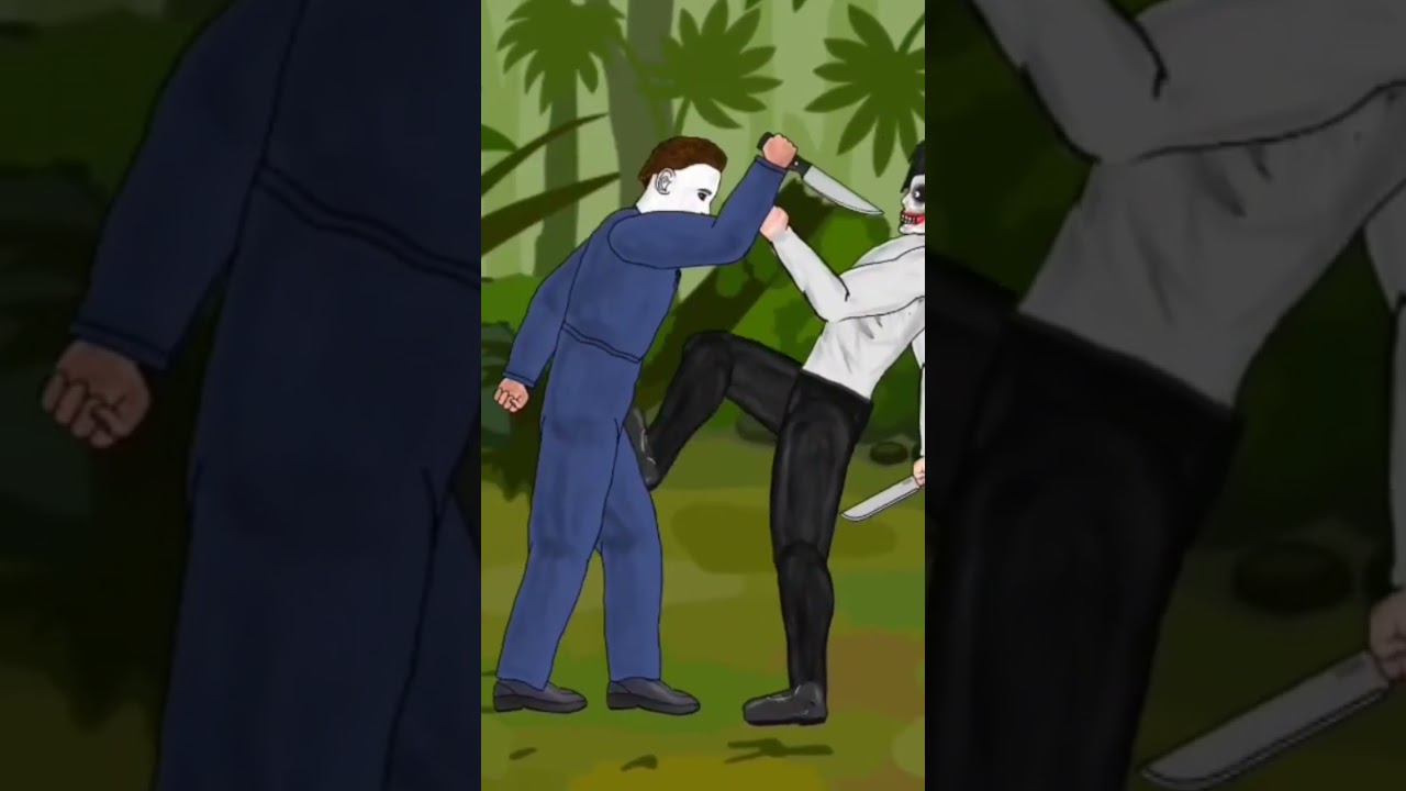 🔥 Jeff the killer vs Michael Myers Horror Creepypasta Animation Obunga ...