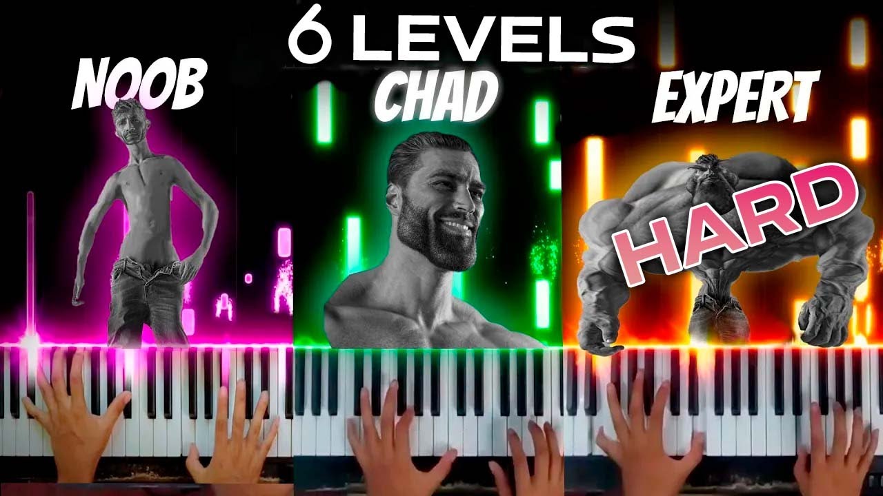 6 LEVELS of Gigachad FREE SHEET MUSIC - Uikeloop - YouTube