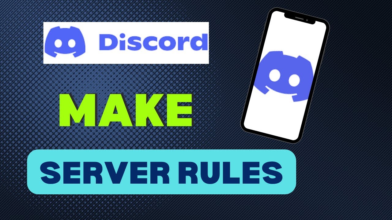 How to Make Rules For Your Discord Server - YouTube