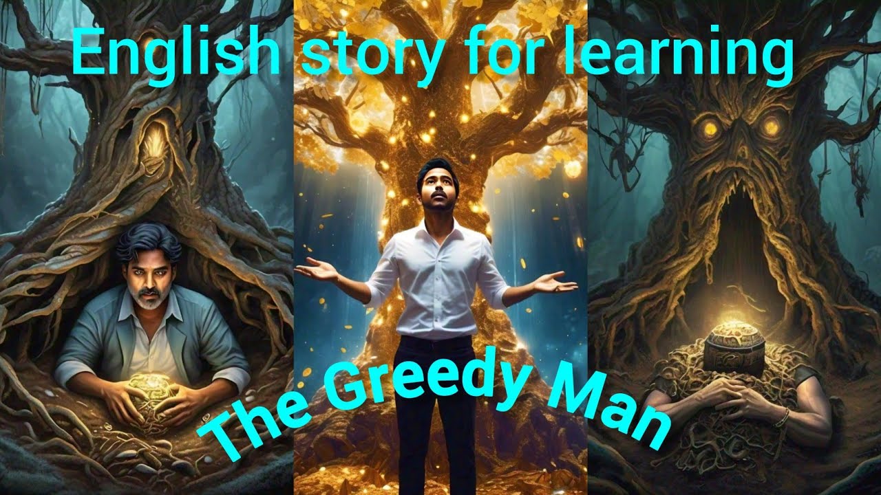 English story for learning - The Greedy Man - YouTube