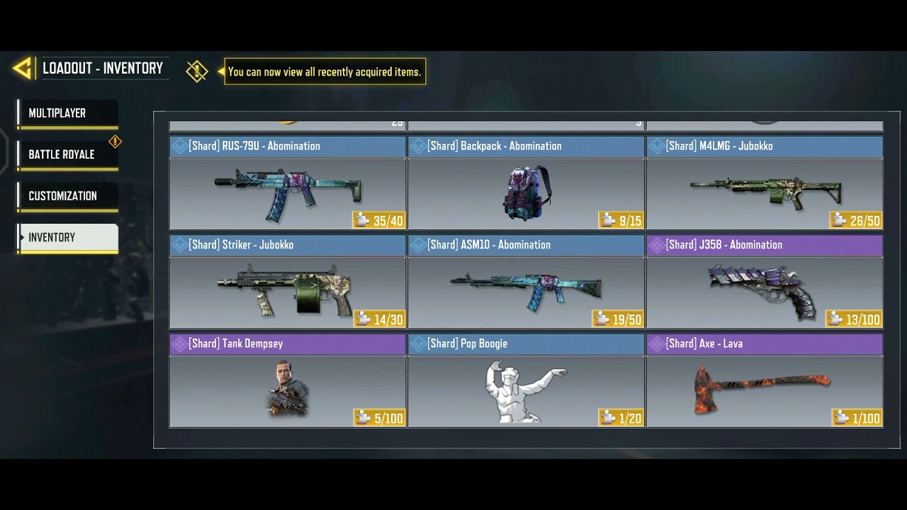 my inventory in cod? - YouTube
