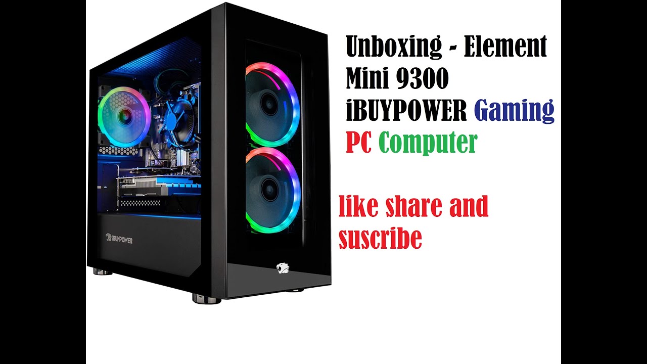 iBUYPOWER Gaming PC Computer Desktop Element Mini 9300 AMD Ryzen 3 3100 ...