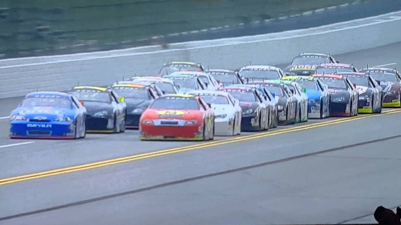 Crash from the arca race at Talladega - YouTube