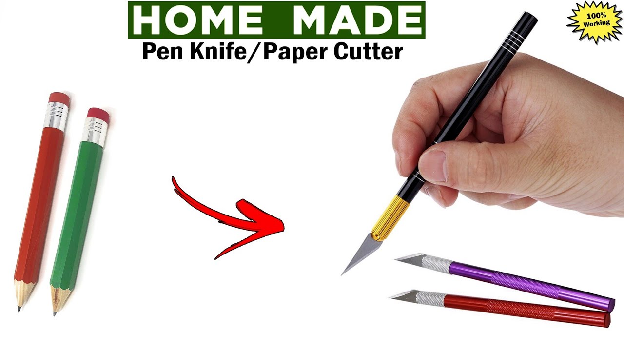 How To Make Cutter With Pencil how To Make Pen Knife How To Make Paper Cutter YouTube how-to-make-cutter-with-pencil-how-to-make-pen-knife-how-to-make-paper-cutter-youtube