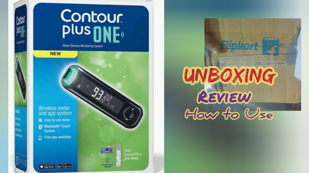 Contour Plus One Blood Glucose Monitoring System Glucometer | Unboxing ...