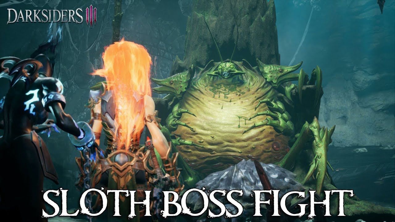 DARKSIDERS 3 Sloth Boss Fight - Deadly Sin #4 - YouTube