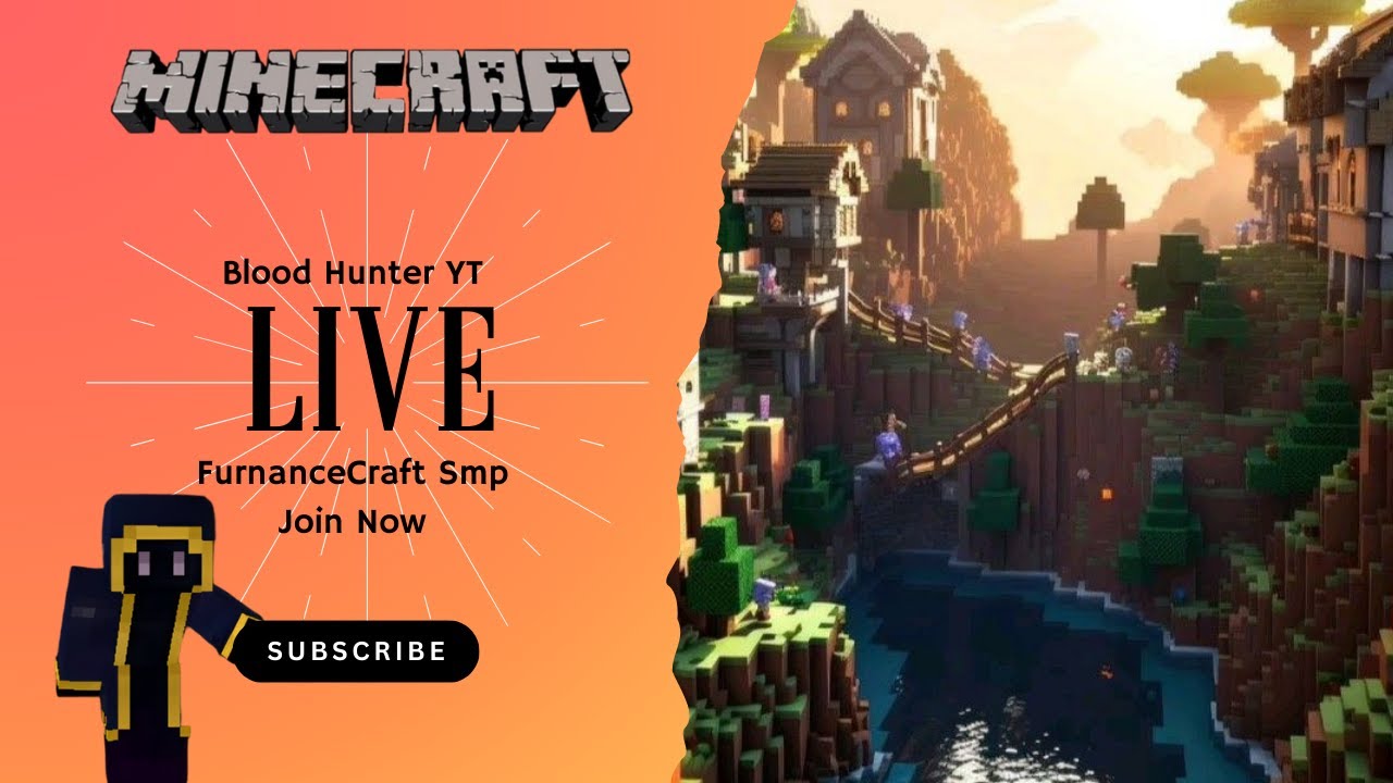 Live 🔴 || New house kasa ha || Join on Java & PE || 24/7 SMP || #minecraft #furnacecraft - YouTube