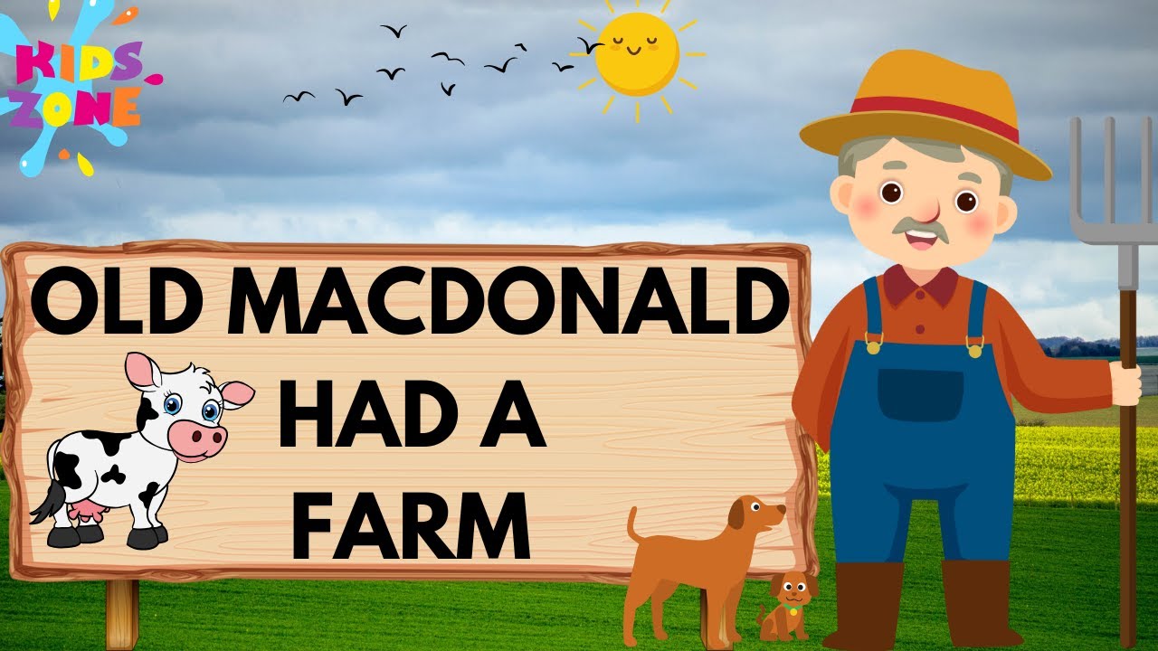 Old MacDonald Had A Farm | Nursery Rhymes | Kids Songs | Animated ...