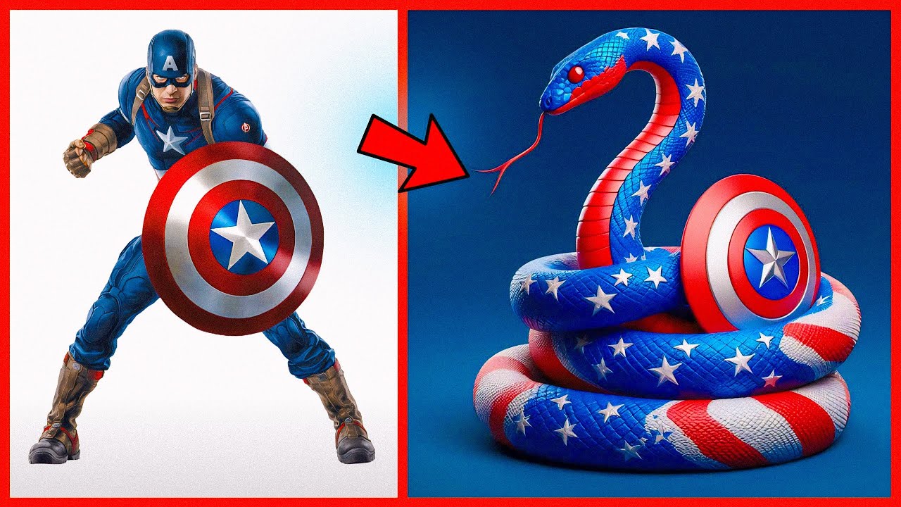 AVENGERS but SUPER SNAKE 🐍🔥|| All Characters (Marvel & DC) 2024 - YouTube