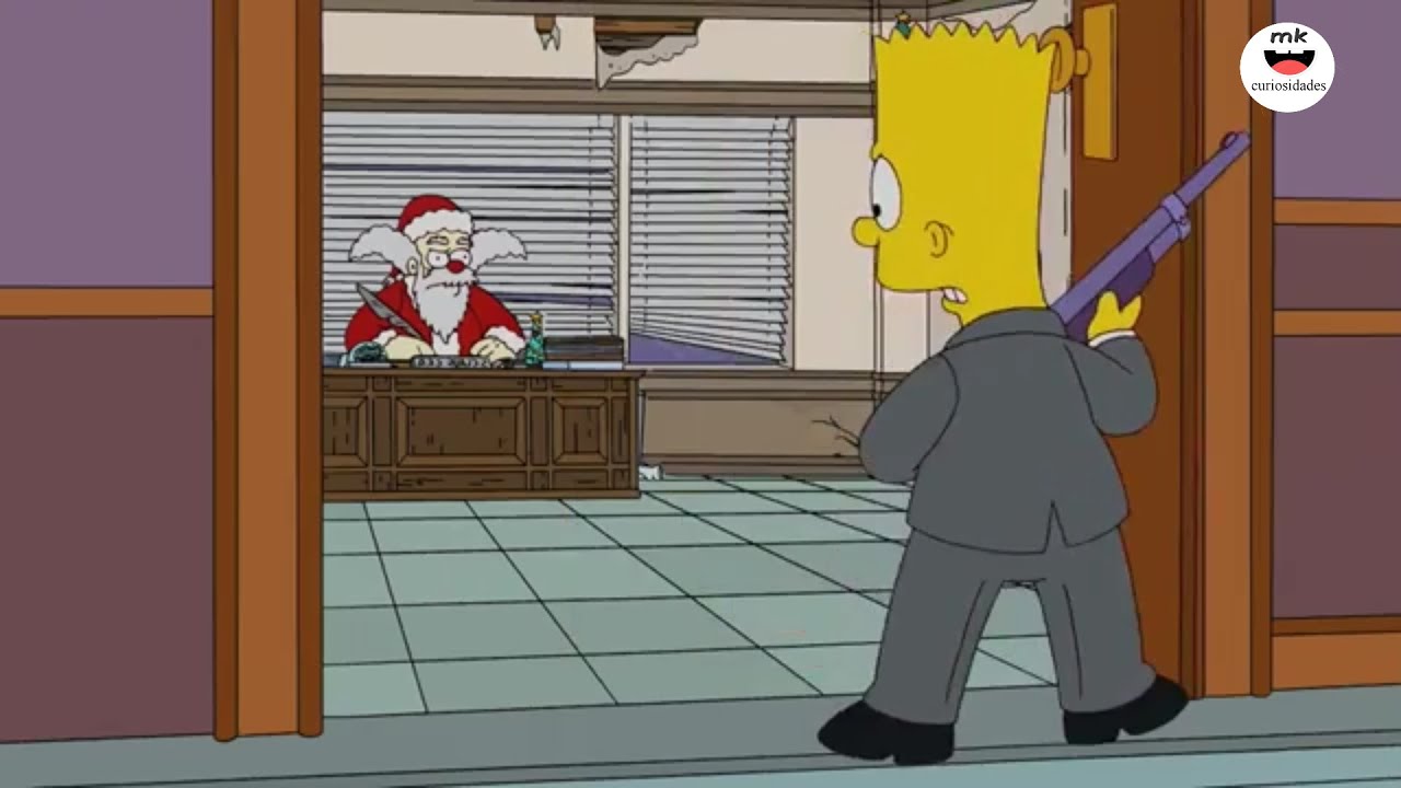 Bart Quiere ACABAR a Santa Claus LOS SIMPSON - YouTube