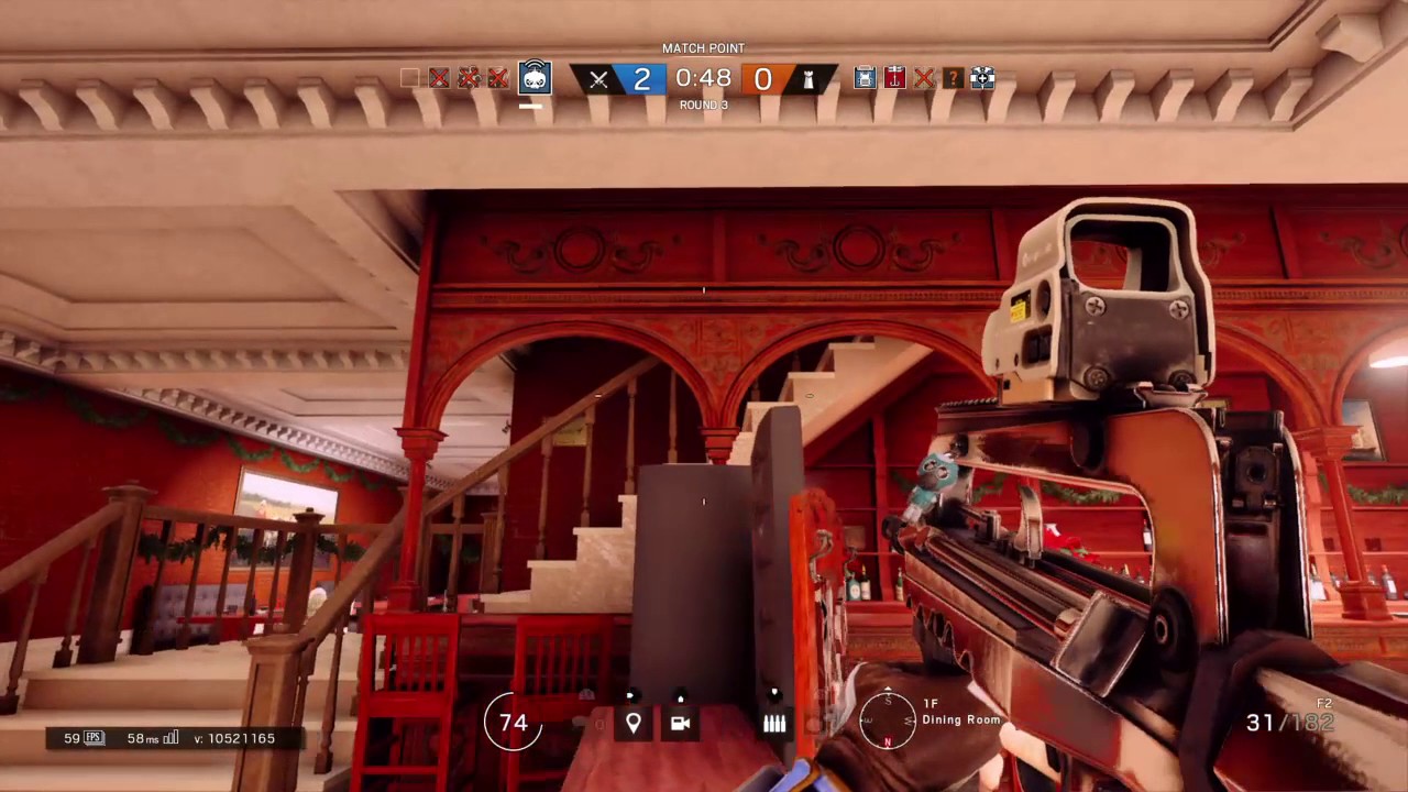 Rainbow 6 Kafe 1v4 clutch - YouTube